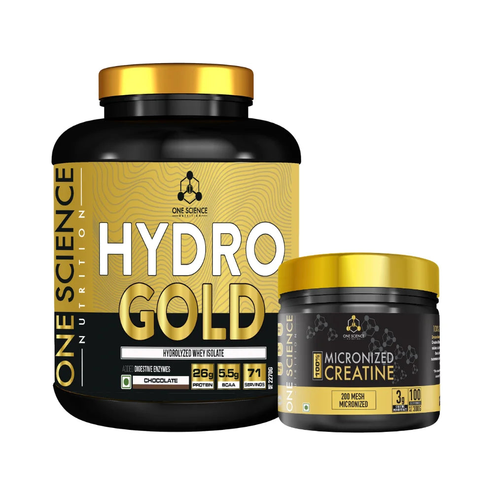 One Science Hydro Gold Hydrolyzed 5 Lb + Free One Science Micronized C ...